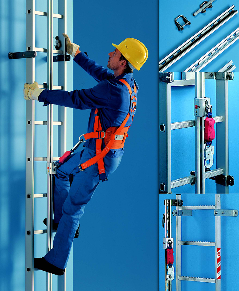 Fall protection for long ladders