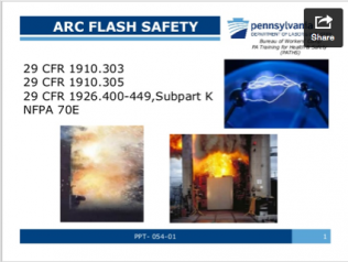 Free arc-flash training PowerPoints from Compliance and Safety